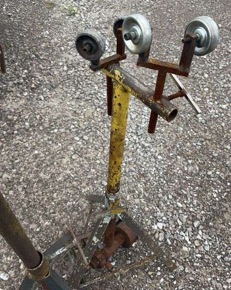 (5) Steel adjustable fabrication/lift stands, adjustable and varied ...
