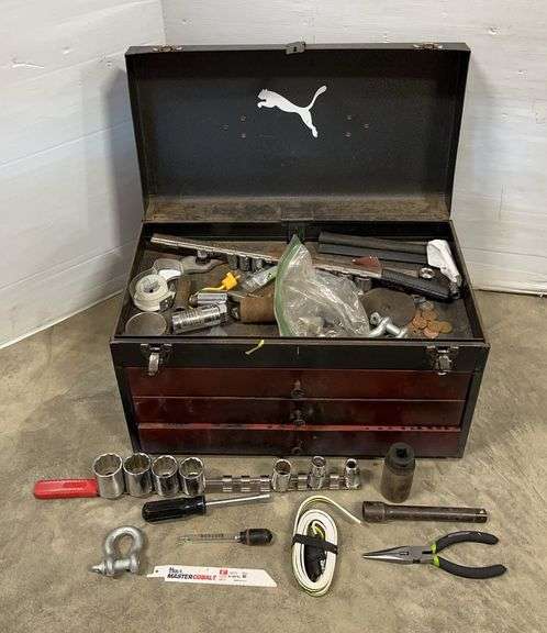 Tool box with tools inside, tool box- 14.5" x 10.5" x 9.5", great ...