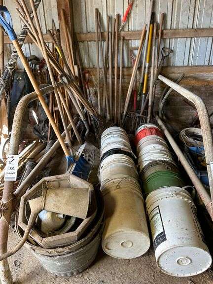 Large Group with Long Handled Tools, Buckets, and More - Albrecht ...
