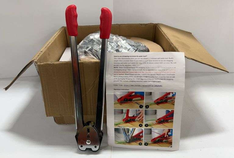 Strapping/banding kit, includes: Tensioner tool, 3200' nylon banding ...