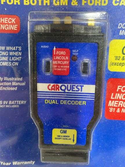 CarQuest complete decoder, 6"H - Albrecht Auction Service