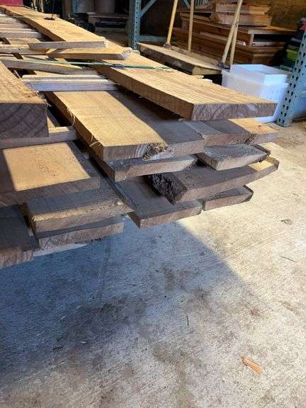 Black Walnut rough sawn lumber, approx.- 30 pieces, 1 1/8"Thick x ...
