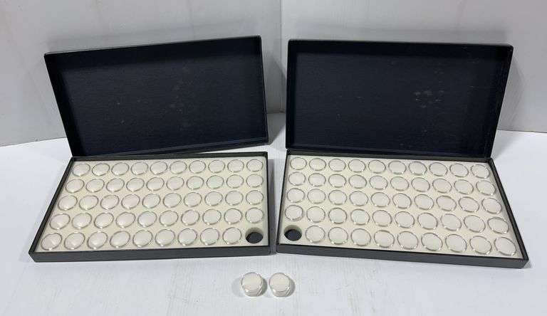 (2) Gemstones storage cases, 50 per box, plastic storage cases, 14 1/2 ...