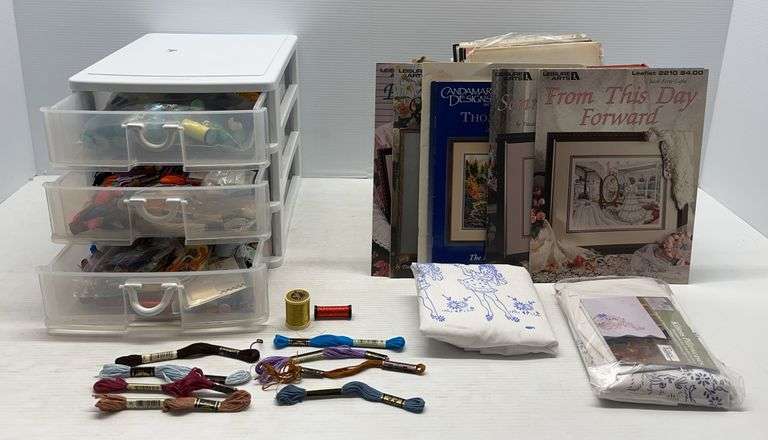 Over (30) Counted cross stitch patterns, mainly Paula Vaughn; (3) new ...