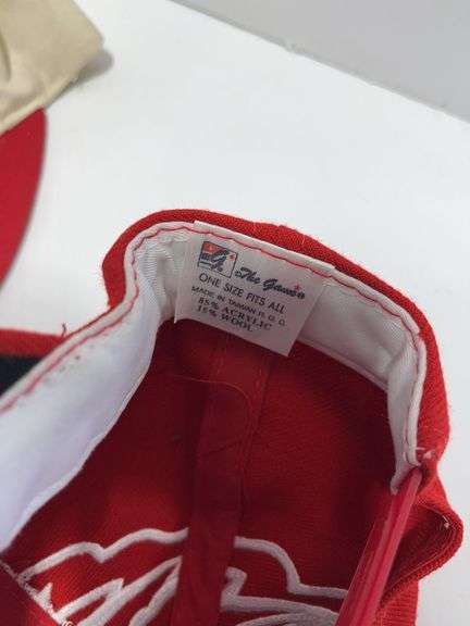 (4) Older Red Wings hats, NOS