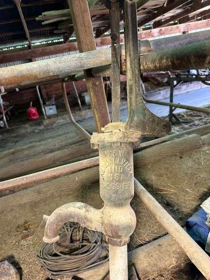 Group with Old Electric Fencers, Cast Iron Waterers, Kendallville ...