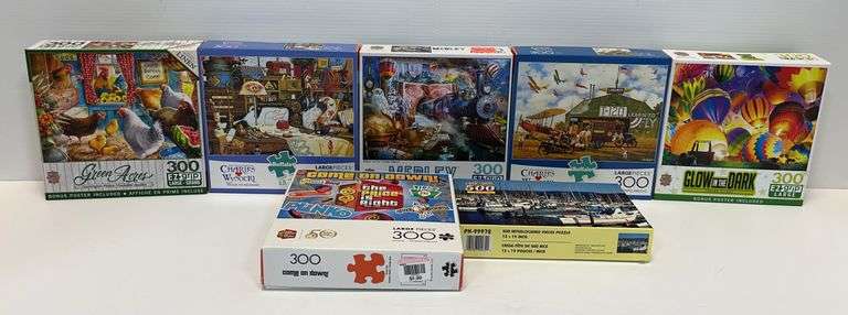 Puzzles, includes: Six- 300; and One- 300 - Albrecht Auction Service