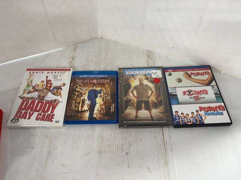 (62) DVD Movies, includes: Wild Hogs; Identity Thief; The Heat ...