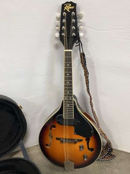 Rogue electric mandolin with hard case and extra strings, 29"L ...