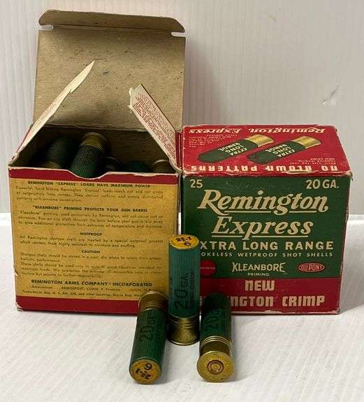 (2) Full Boxes of Older Remington 20-Gauge Shotgun Shells, Includes: 1 ...