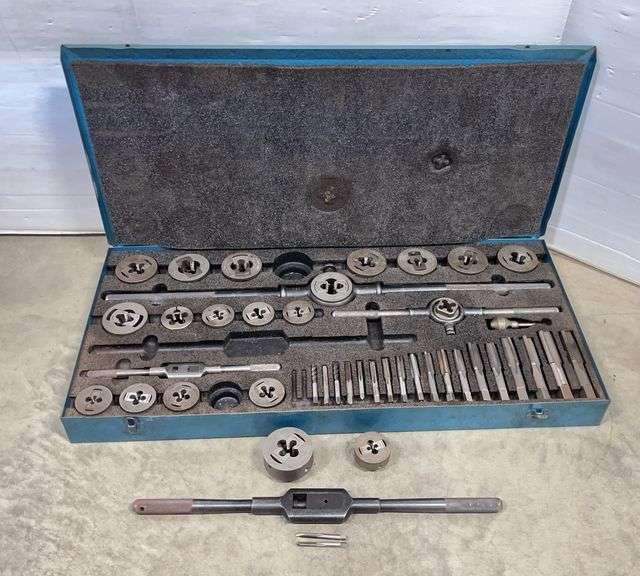 Greenfield tap and die set, case- 30"W, complete set - Albrecht Auction ...