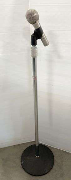 Astatic microphone, Model No. 857 with astatic microphone stand, tested ...