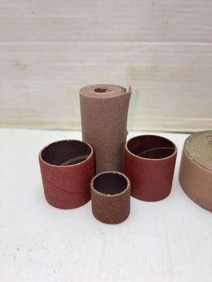 Sandpaper, Sanding Block, and Wheels - Albrecht Auction Service
