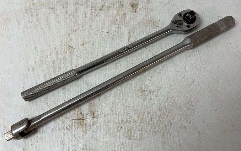 Wheeler-Rex 1/2" Drive Ratchet, and a Cornwell 1/2" Drive Breaker Bar ...
