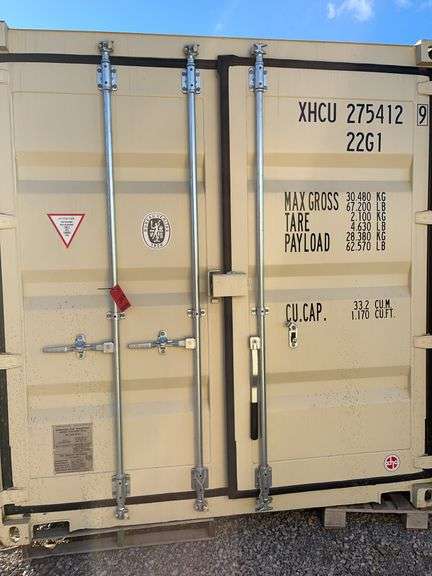 20' One-trip shipping container with easy open door - Albrecht Auction ...