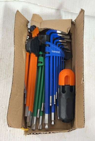 Hex key allen wrench ball end torx key set, industrial grade with color ...