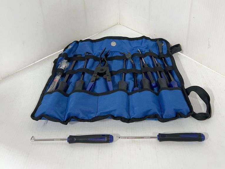 18-Piece precision tool kit with magnetic telescoping hook, scraper ...