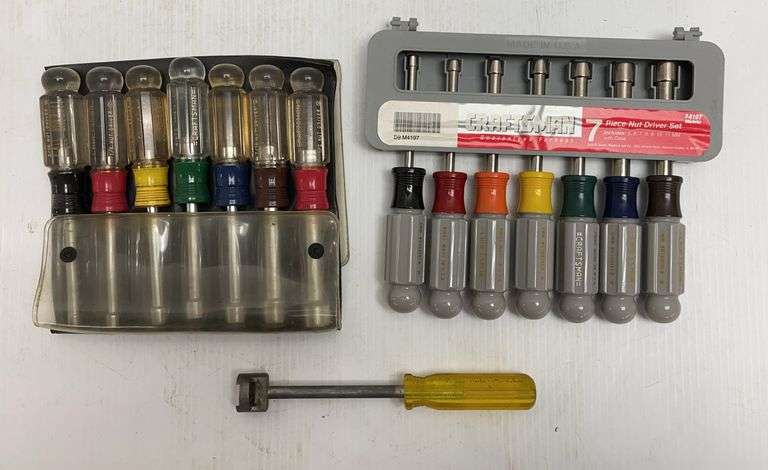 (2) Craftsman 7-Piece Nut Driver Sets - Albrecht Auction Service