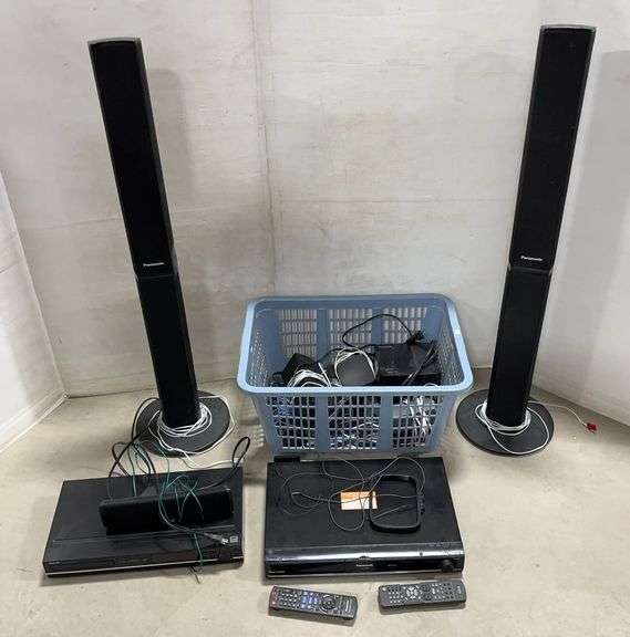 Panasonic sound system, up to 40"H, great - Albrecht Auction Service