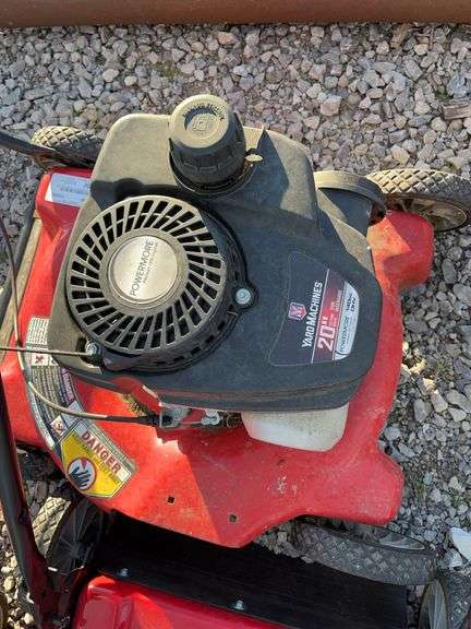 Assortment of (3) push mowers, includes: Hyper Tough, runs, but cold ...