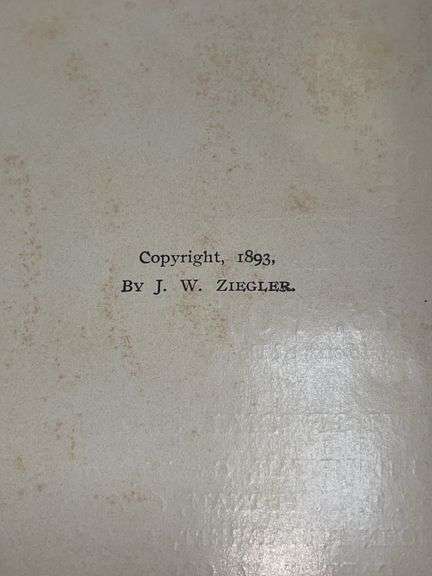 Columbian Exposition "The Worlds" 1893 book, dated 1893, 628-pages with ...