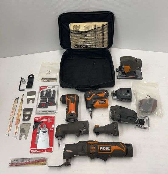 Ridgid Oscillator, Drill Impact Heads, Power Head, and Attachments ...