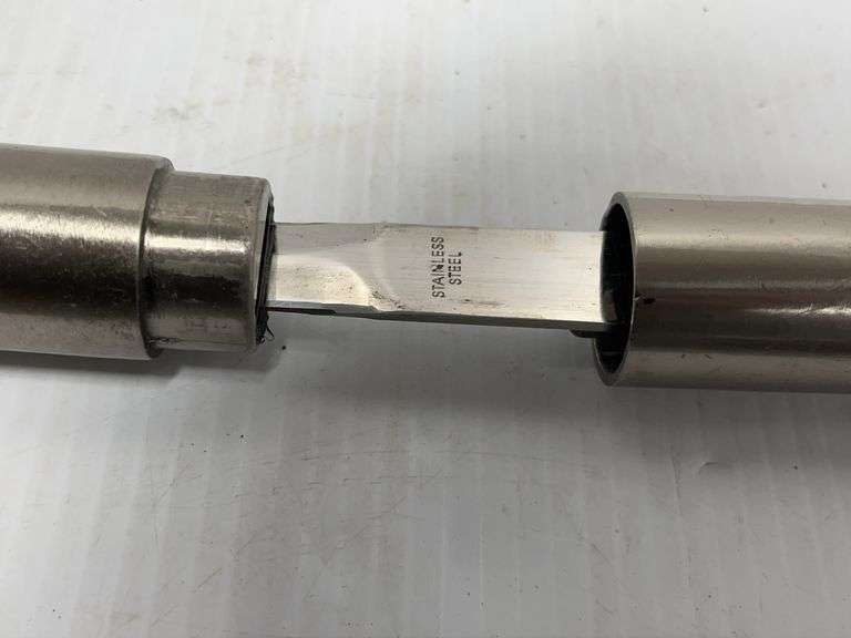 Ninja Samurai twin blade concealed sword, 27"; (2) Machetes, up to 27"L ...