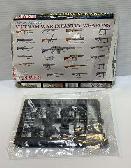 Quarter Master Series C. Vietnam War Infantry Weapons, box- 10"L ...