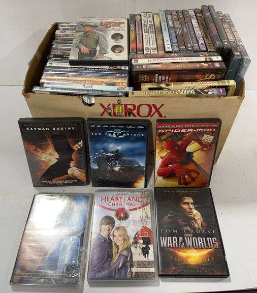 (55) DVDs, including many Westerns and The First 3 Seasons of Dallas ...