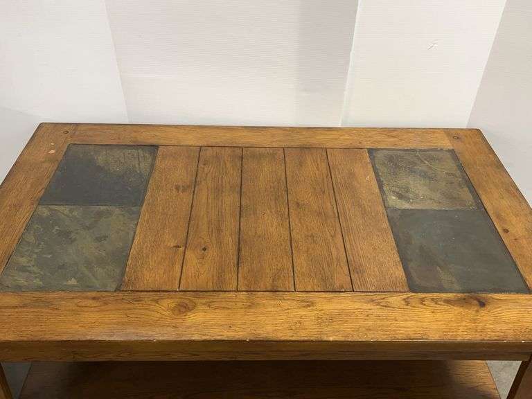 Matching coffee table, 7 1/2"W x 28"D x 18"H and end table 15"W x 23 1/ ...