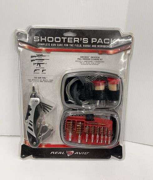 Real Avid Shooter's Pack, Gun Tool and Cleaning Kit, Pocket Size ...