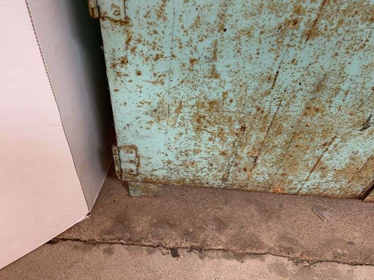 Metal Shop Cabinet with Paint Pot and Related, Clamp, Stand, and More ...