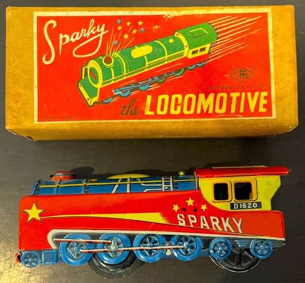 1960s Sparky the Locomotive friction toy train D1620 by Craigstan, made ...