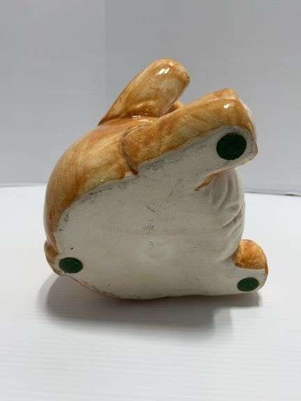 Brown teddy bear cookie jar, 10"H, no markings, excellent - Albrecht ...