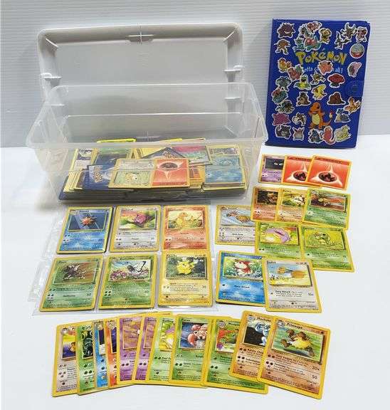 1995 Collection of Pokemon cards with an original Pokemon carrier ...
