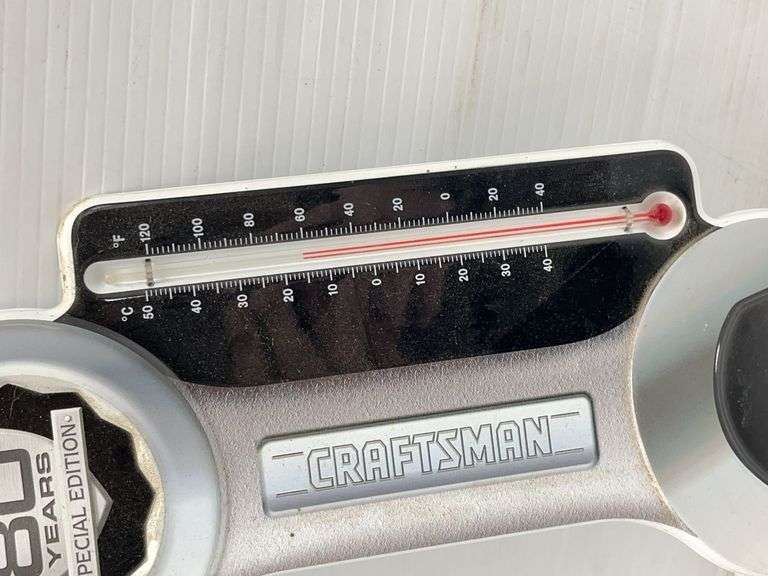 Craftsman Advertising Thermometer - Albrecht Auction Service