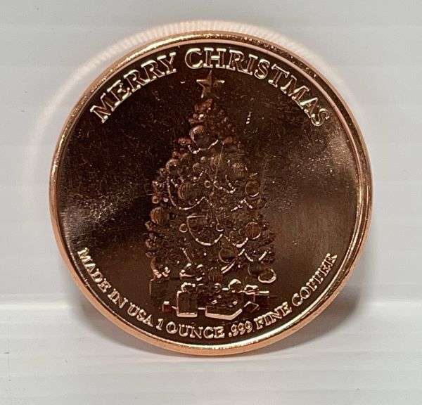 1 oz. Copper Round Rudolph - Albrecht Auction Service