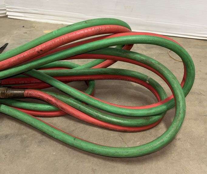 NCG Torch hose with gages, and torch head, unknown hose length, used ...