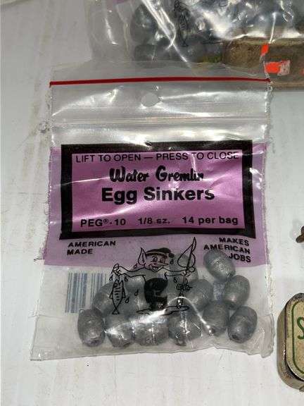 (8) Fishing sinker bags - Albrecht Auction Service