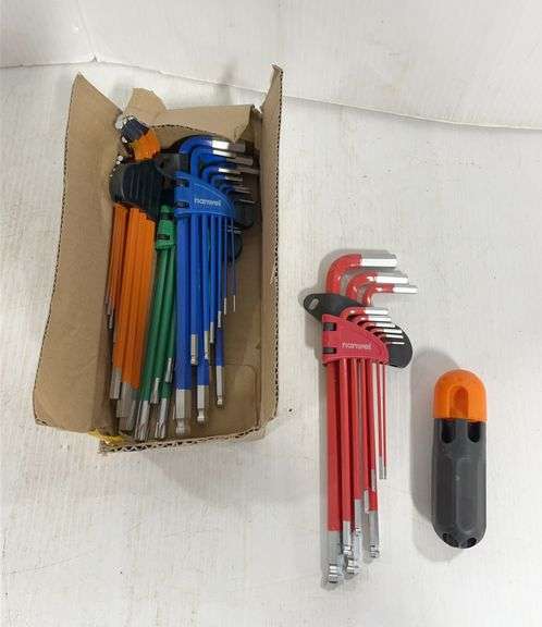 Hex key allen wrench ball end torx key set, industrial grade with color ...