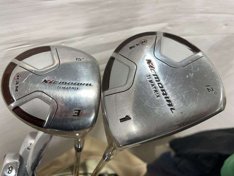 Golf clubs, his and hers complete sets, his Wilson tour RX, stand, bag ...