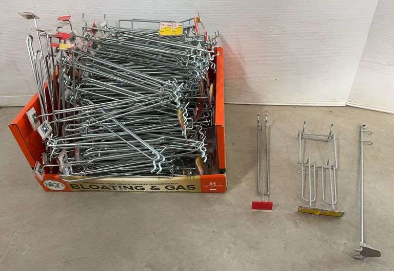 Peg Hooks, mostly all the same size, still have old price tags on them ...