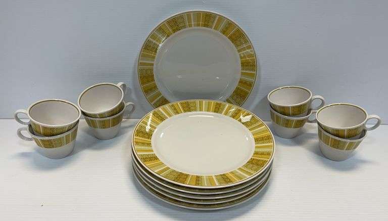 Mid-Century Franciscan Antiqua Retro Style Gold and Brown colored ...