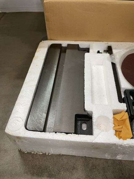 Belt/disc sander combo, 1" belt and 8" disk, model 4150 by AMT, never ...