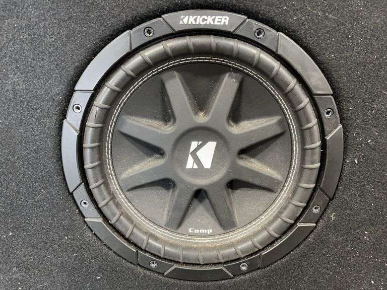 Kicker box subwoofer, 21 1/2"L, great - Albrecht Auction Service