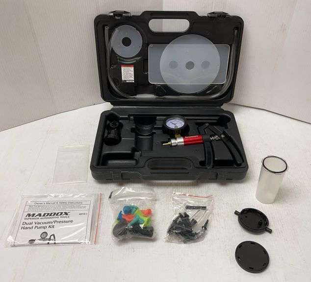 Maddox Dual Vacuum/Pressure Hand Pump Kit, MF15-1 - Albrecht Auction ...