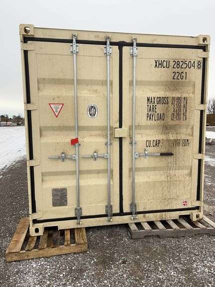 One-Trip 20' shipping container with easy-open door - Albrecht Auction ...