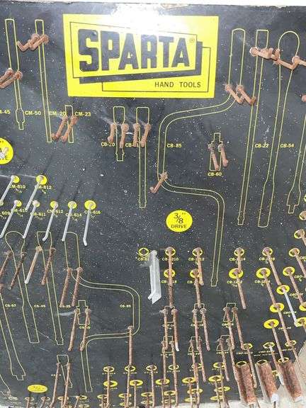 Sparta Hand Tools display board, 24"W x 35"H, curved inwards - Albrecht ...