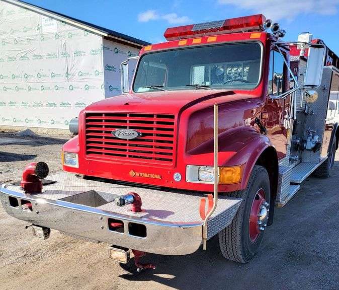 1993 Pierce Fire Truck with a 4900 International Chassis, (31,642 Miles ...