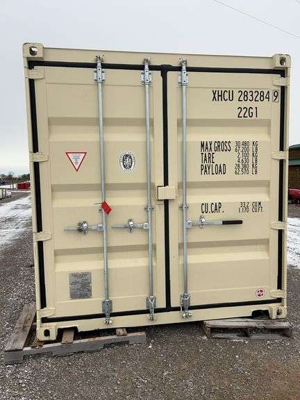One-Trip 20' shipping container with easy-open door - Albrecht Auction ...